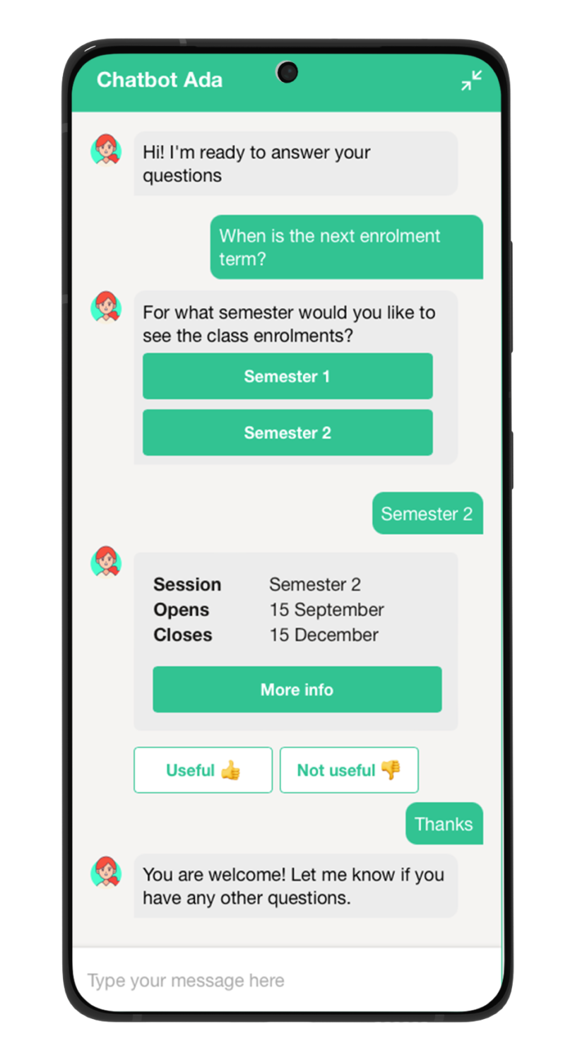 Chatbot Development - CY2 | Campus Solutions: Application Solutions and ...